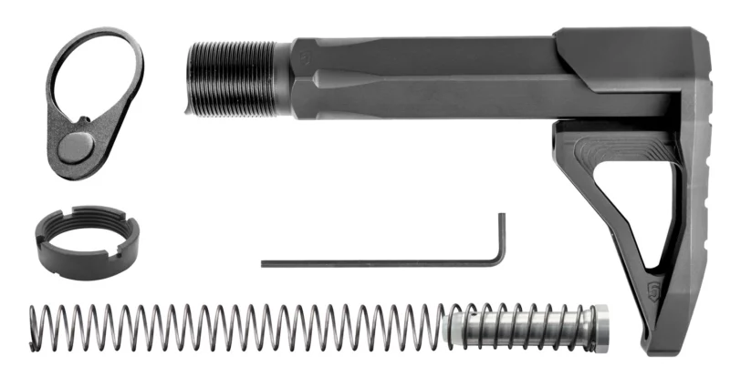 Phase 5 Weapon Systems CMSA Carbine Mini Stock Assembly Black Aluminum ...