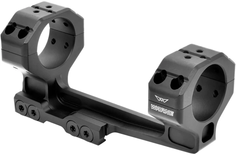 Warne 7818M Precision Cantilever Mount Scope Mount/Ring Combo Black ...