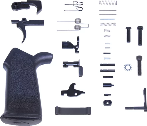 GUNTEC COMPLETE LOWER PARTS - KIT AR15 W/ ERGONOMIC GRIP - Echo 6 Weapons