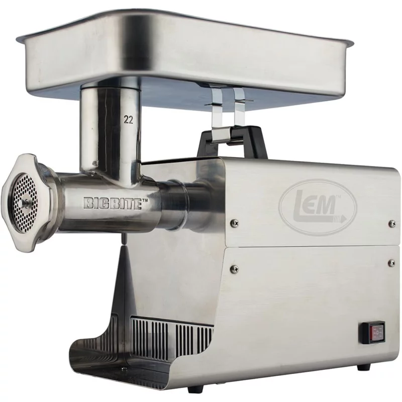 LEM Products #22 Big Bite Stainless Steel Electric Grinder - Echo 6 Weapons