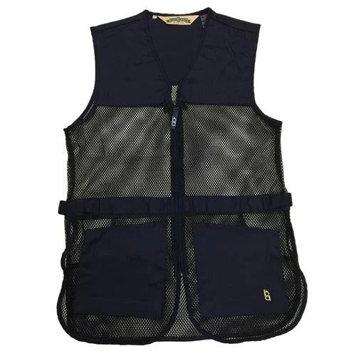 Bob Allen Full Mesh Dual Pad Shooting Vest Navy Blue S - Echo 6 Weapons